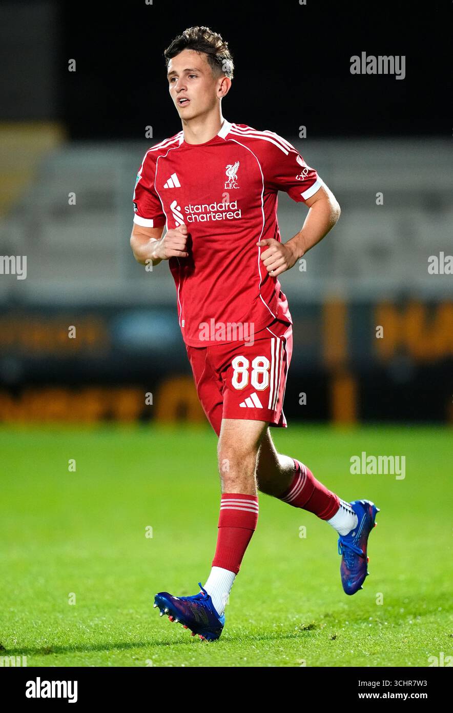 Liverpool's Lucas Pitt during the Vertu Trophy match at the Pirelli ...