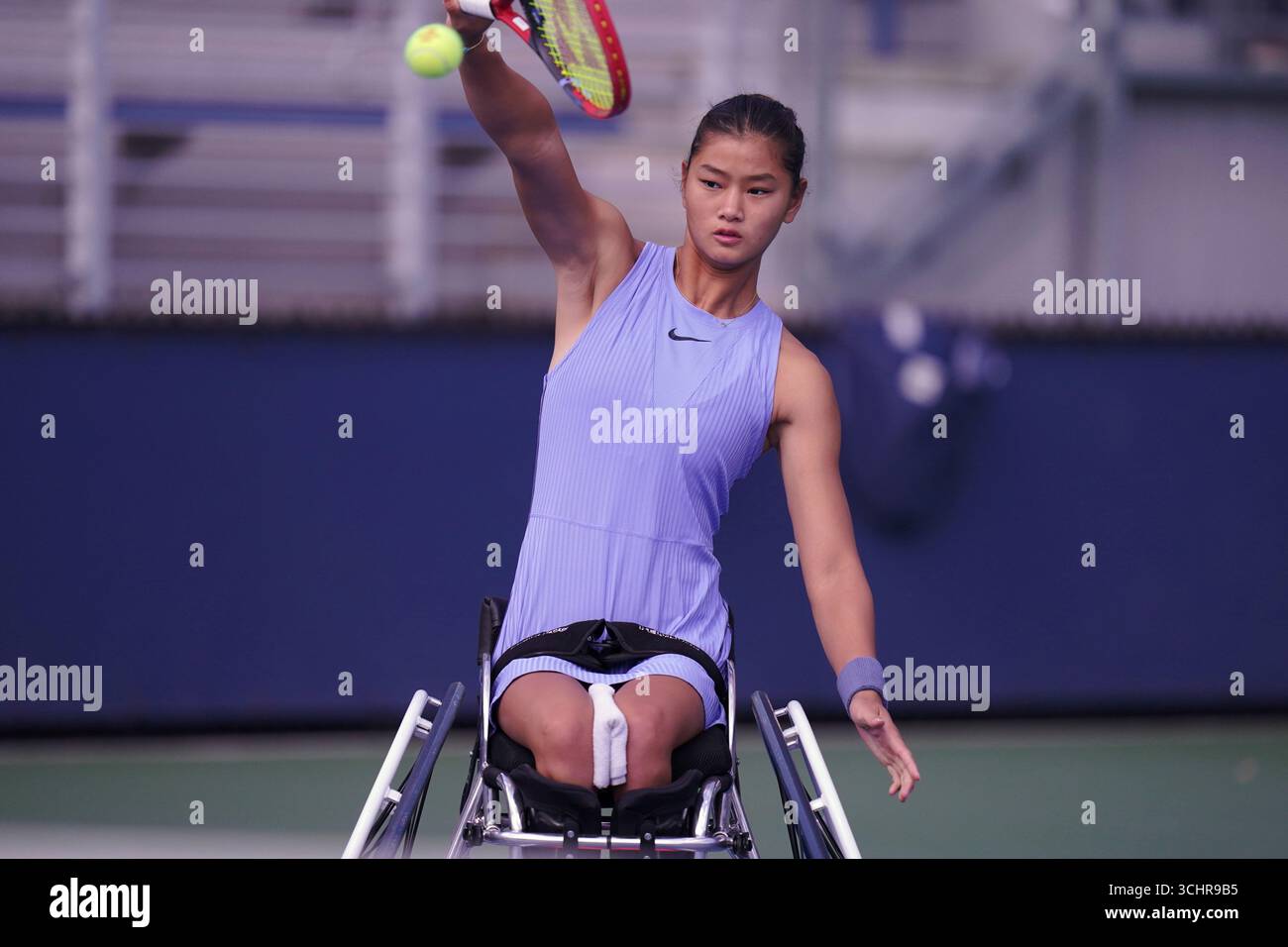 Maylee Phelps of the United States during the women's doubles ...