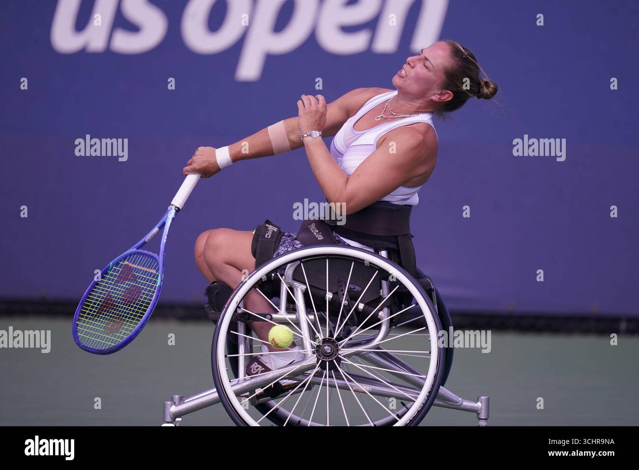 Lucy Shuker of the United Kingdom during the women's wheelchair doubles ...