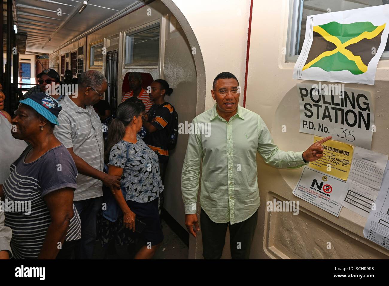 Prime Minister Andrew Holness, leader of the Jamaica Labor Party ...