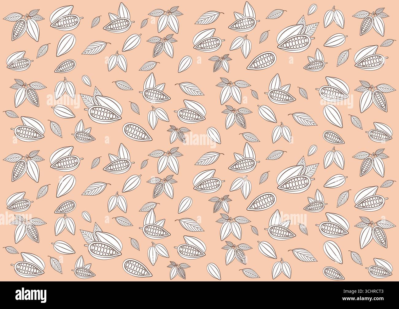Cocoa Seamless Pattern Background. Vector Illustration Stock Vector Image & Art - Alamy