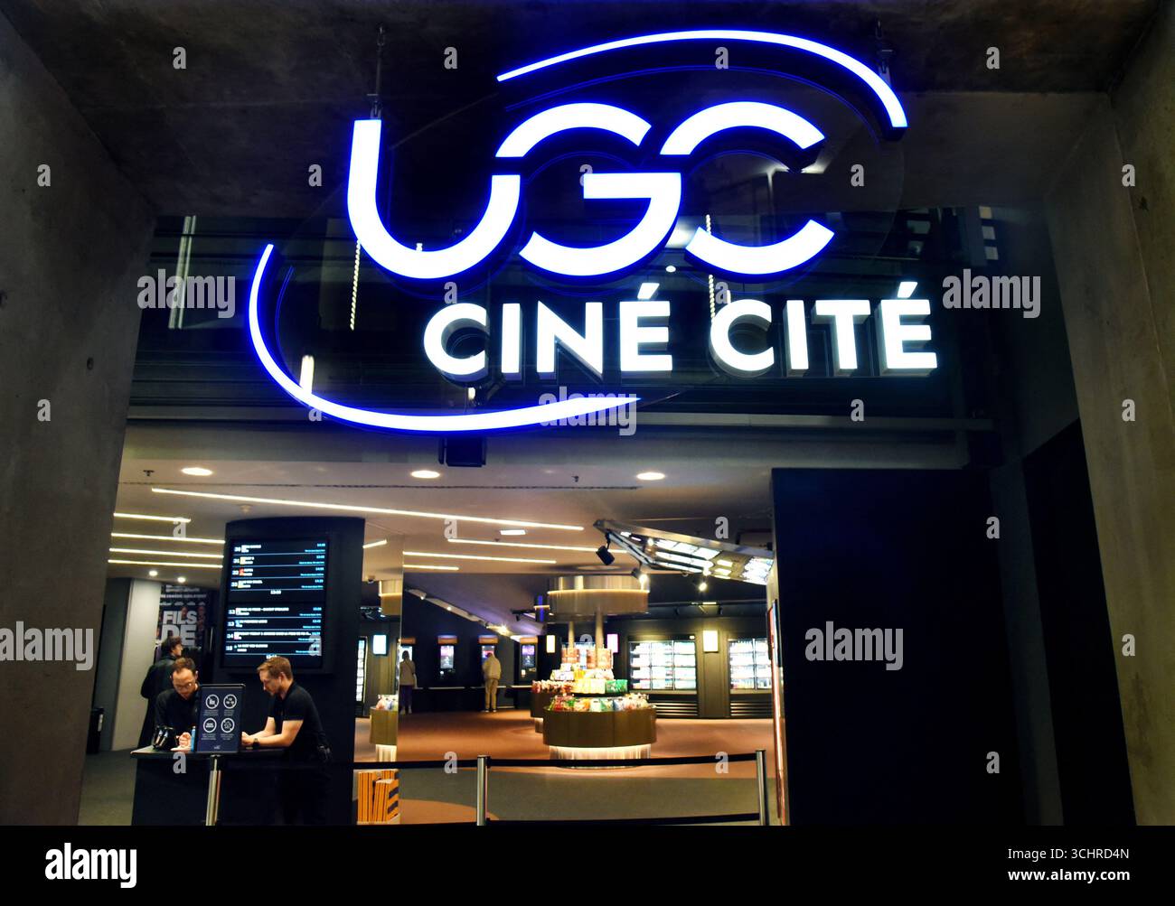 Illustration Cinema UGC Cine Cite Les Halles in Paris, France on ...