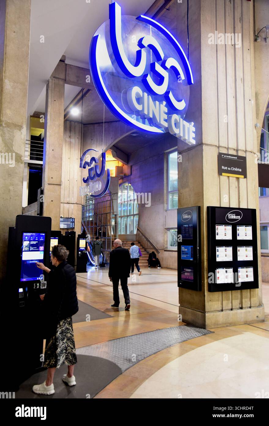 Illustration Cinema UGC Cine Cite Les Halles in Paris, France on ...