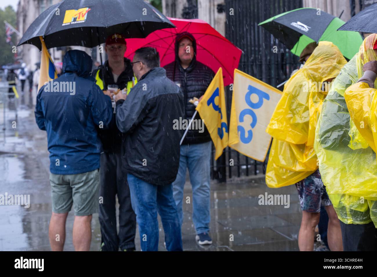 London 03 Sept 2025 Public and Commercial Services (PCS) members on a ...