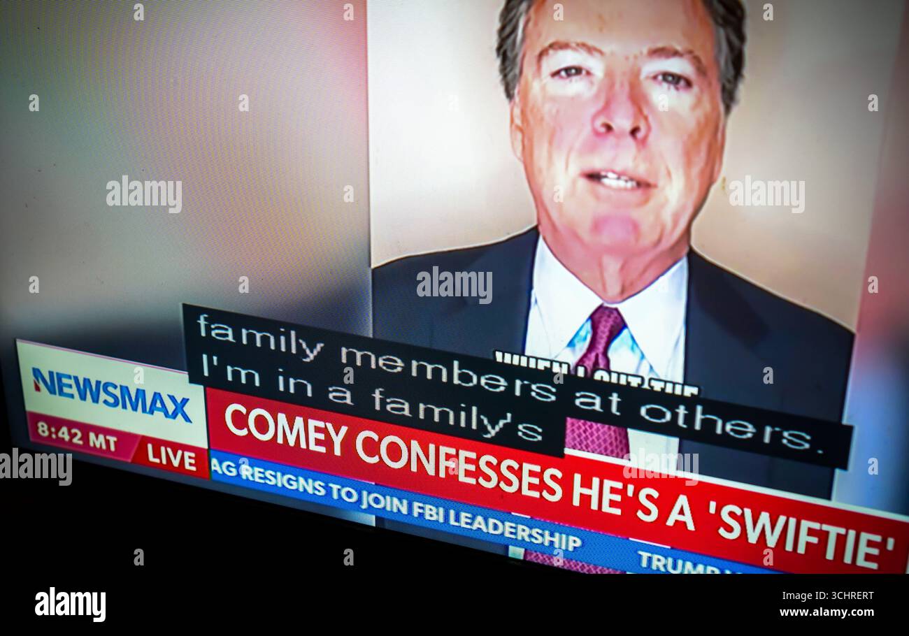 The Newsmax news channel is seen on Verizon Fios on Monday, August 18 ...