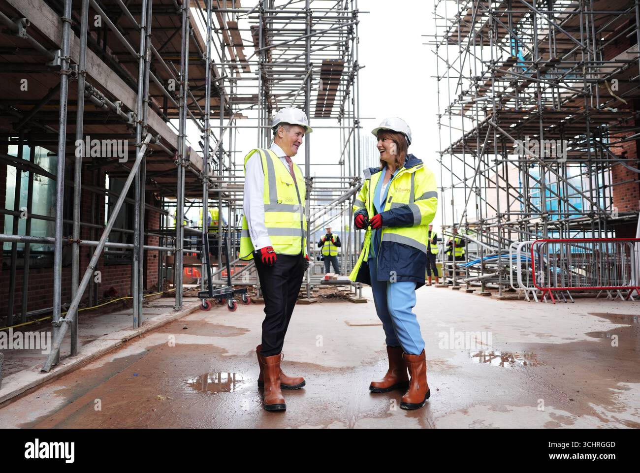 Chancellor of the Exchequer Rachel Reeves speaks with the CEO of ...