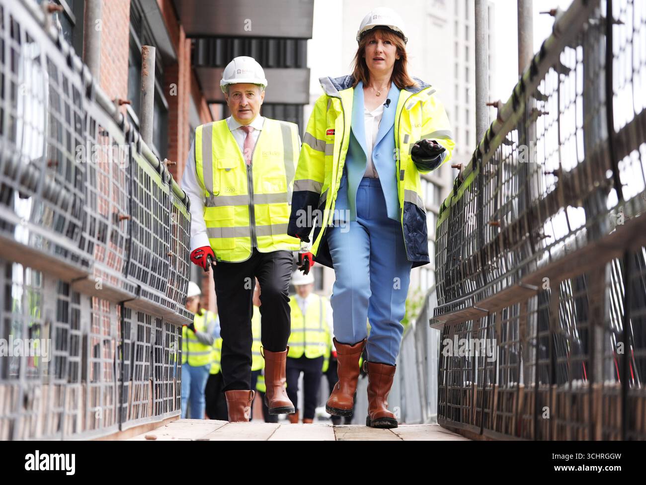 Chancellor of the Exchequer Rachel Reeves with the CEO of Berkeley ...