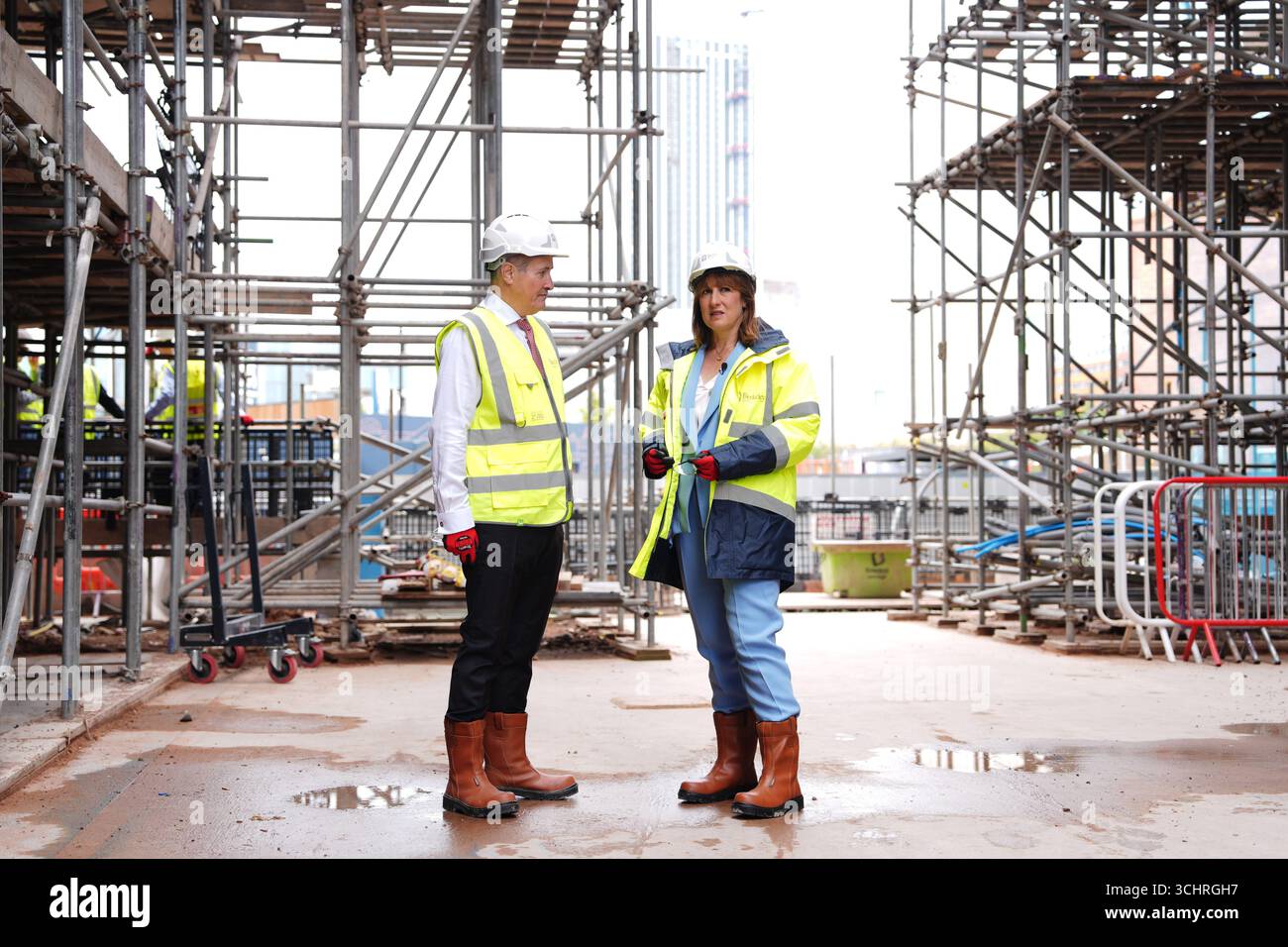 Chancellor of the Exchequer Rachel Reeves speaks with the CEO of ...