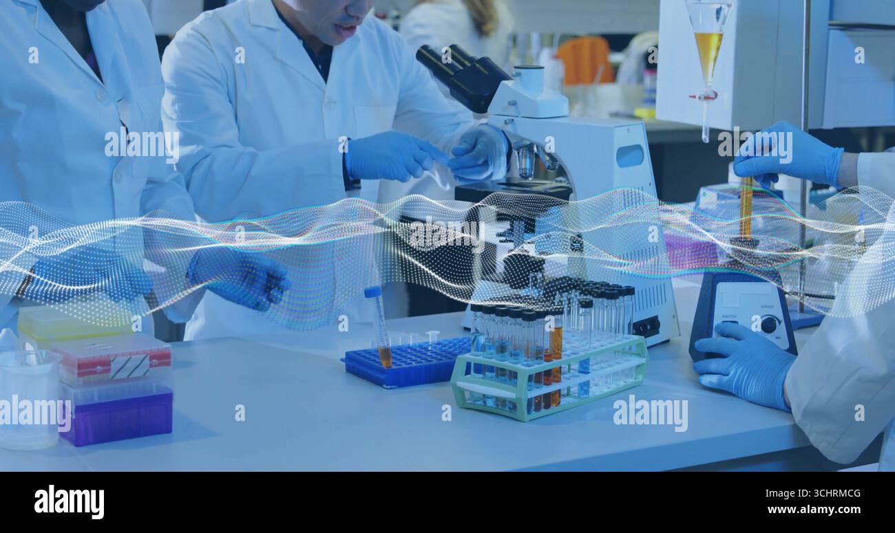 Lab researcher pipetting reagent tubes hi-res stock photography and ...