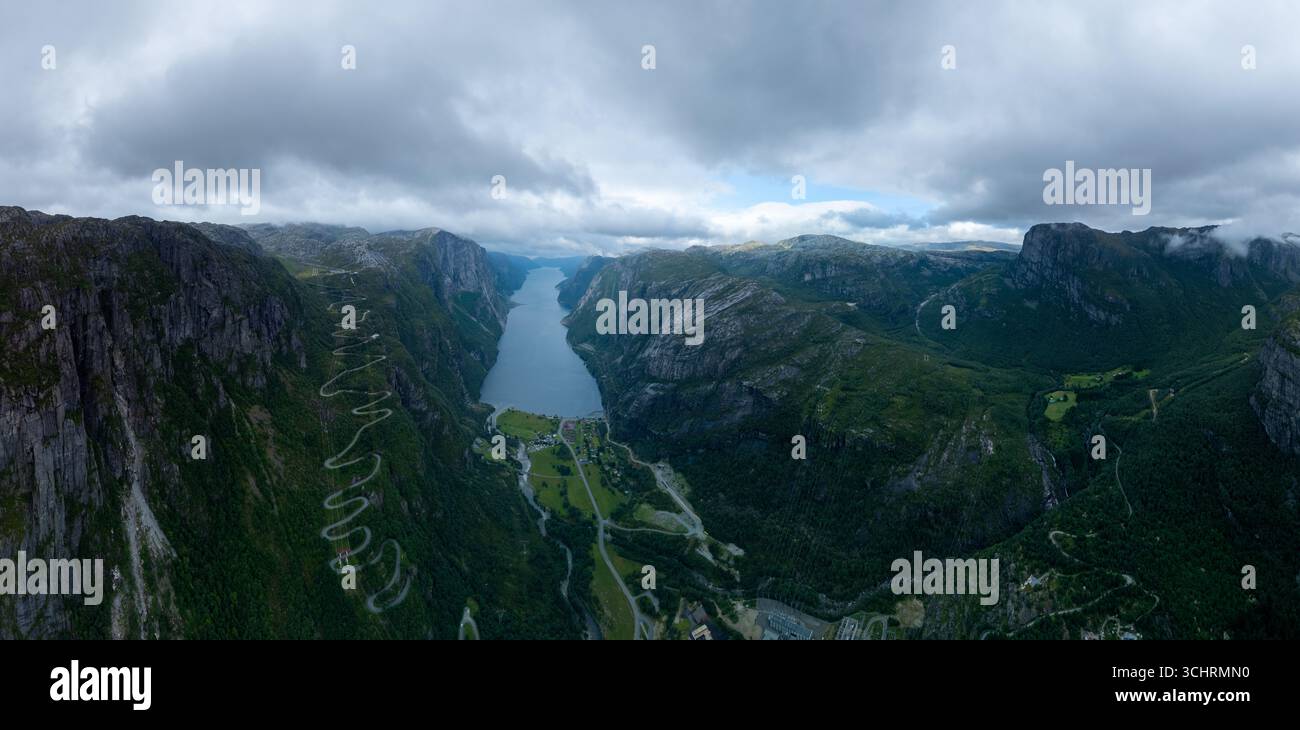 Explore the captivating beauty of the Lysefjorden fjord in Norway, with ...