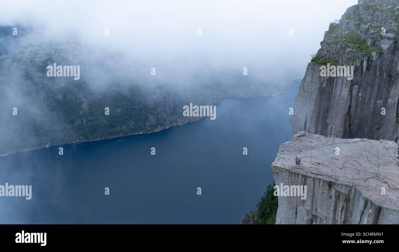 Explore the breathtaking landscape from Preikestolen Cliff, revealing ...