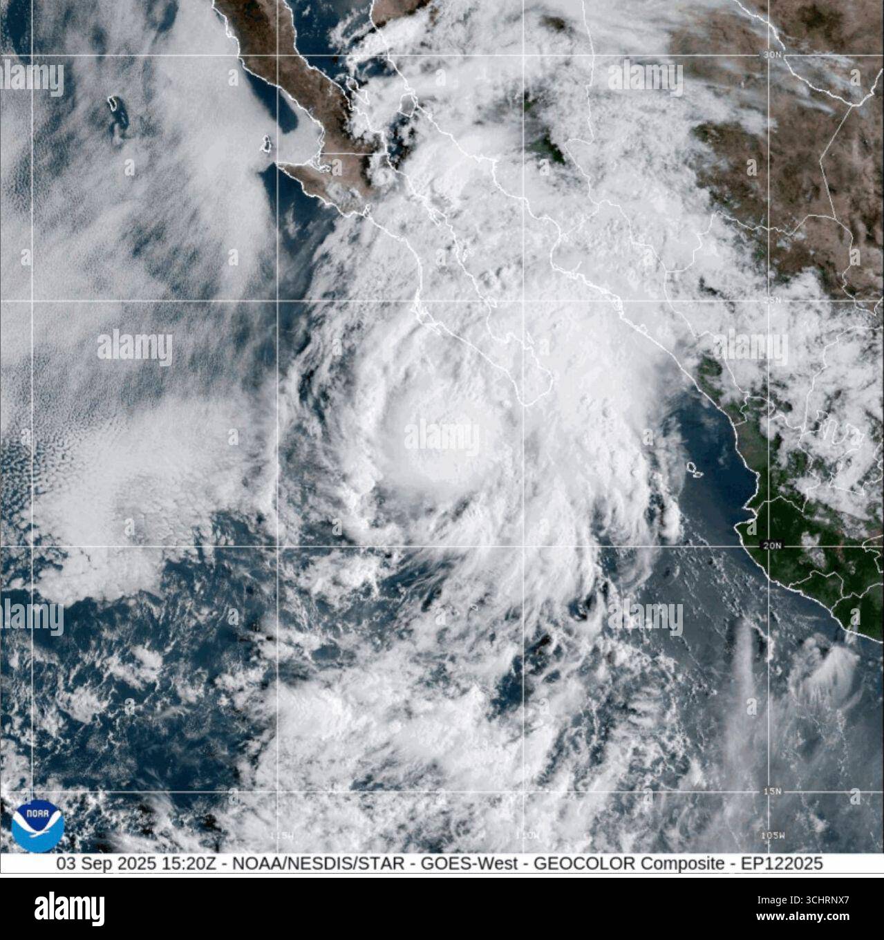 This satellite image provided by the National Oceanic and Atmospheric ...