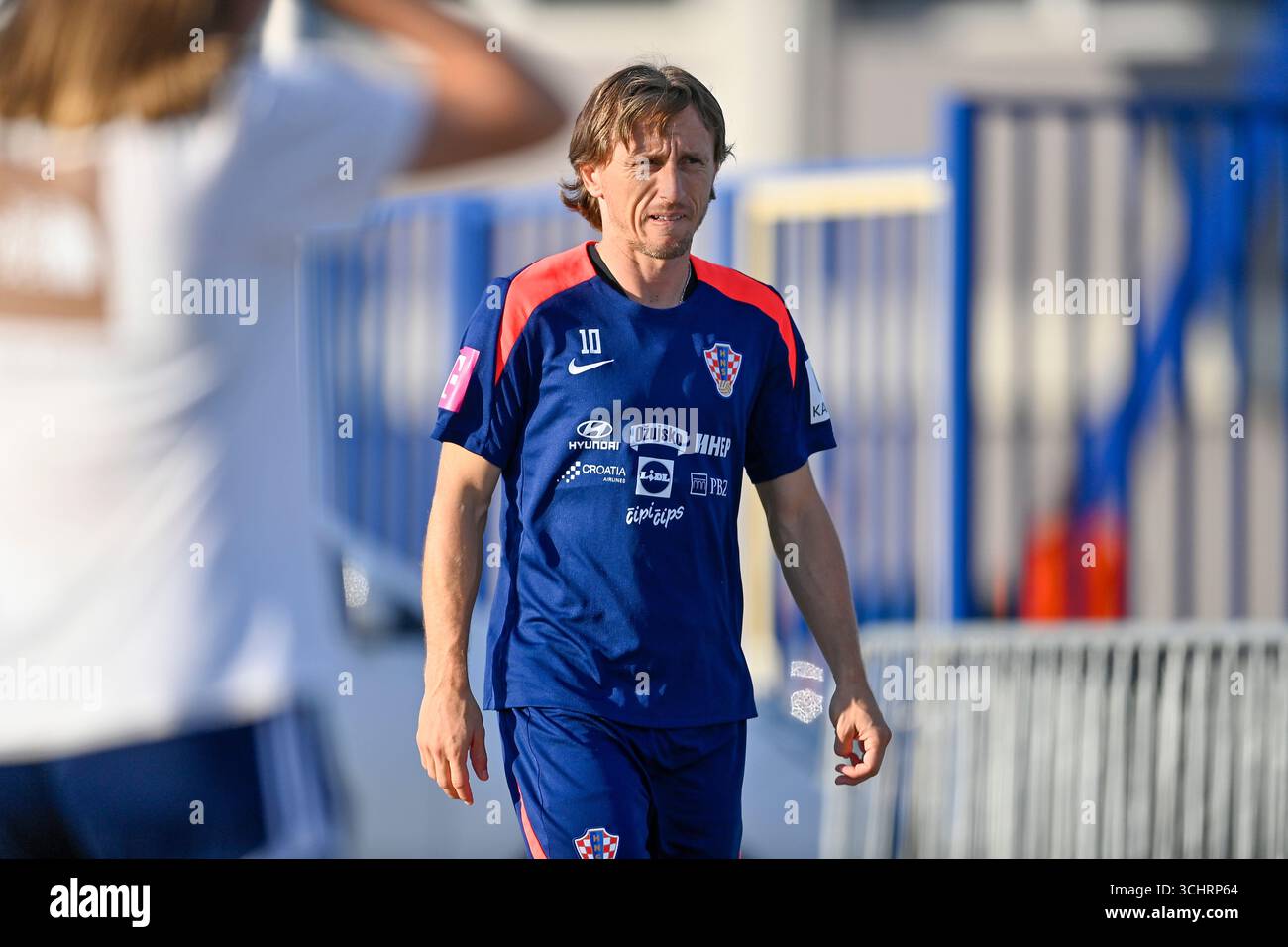 Luka Modric of Croatia during the training session at Maksimir Stadium ...