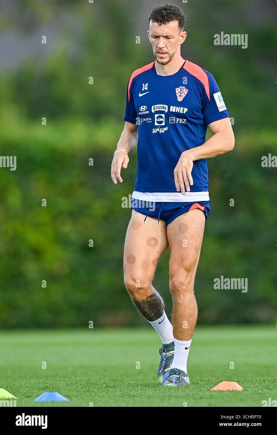 Ivan Perisic of Croatia during the training session at Maksimir Stadium ...