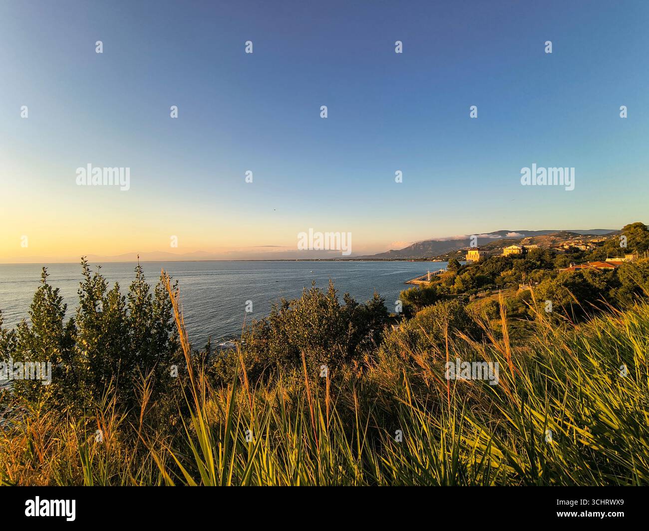 Sunset on agropoli town hi-res stock photography and images - Alamy