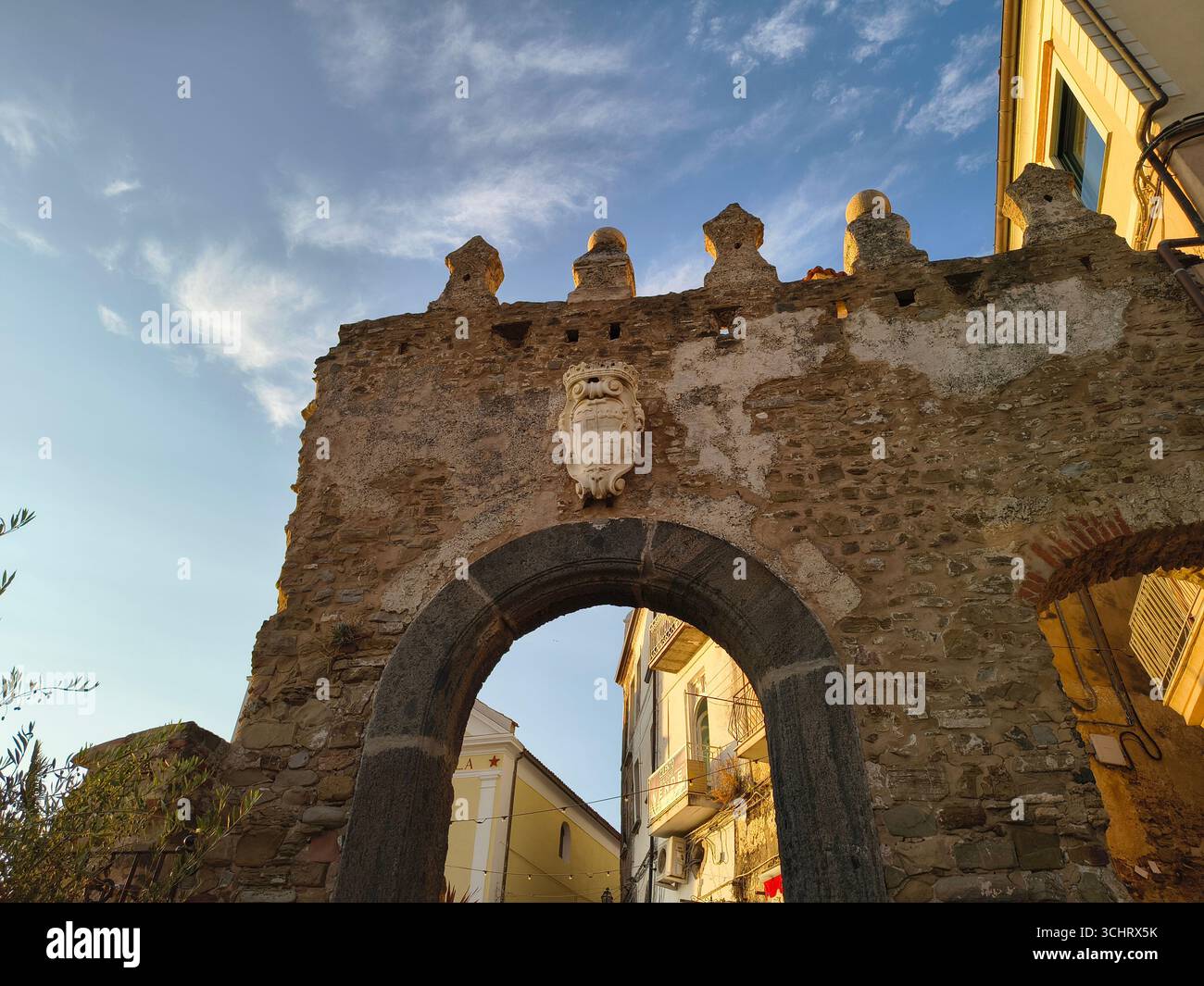 Sunset on agropoli town hi-res stock photography and images - Alamy