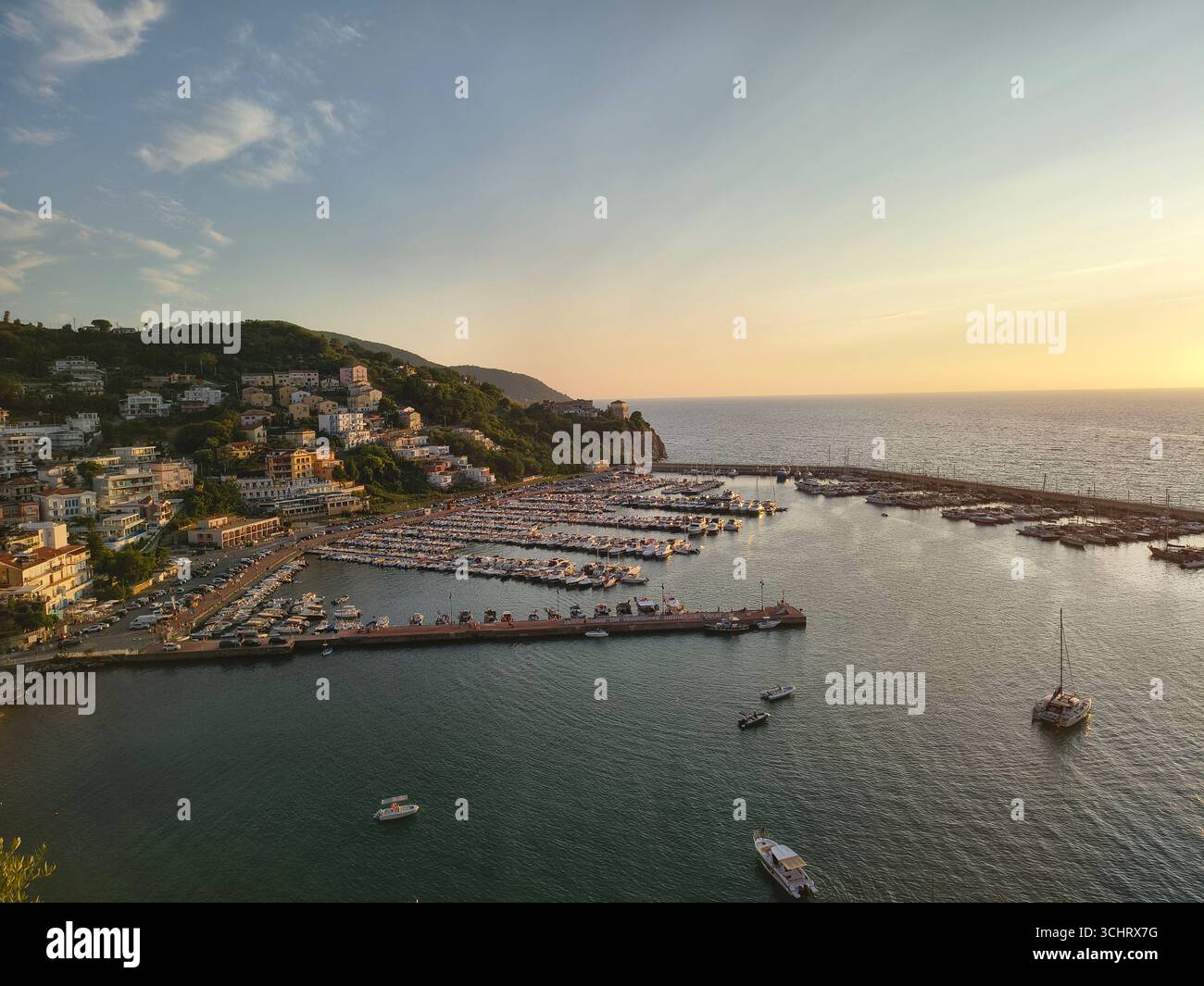 Sunset on agropoli town hi-res stock photography and images - Alamy