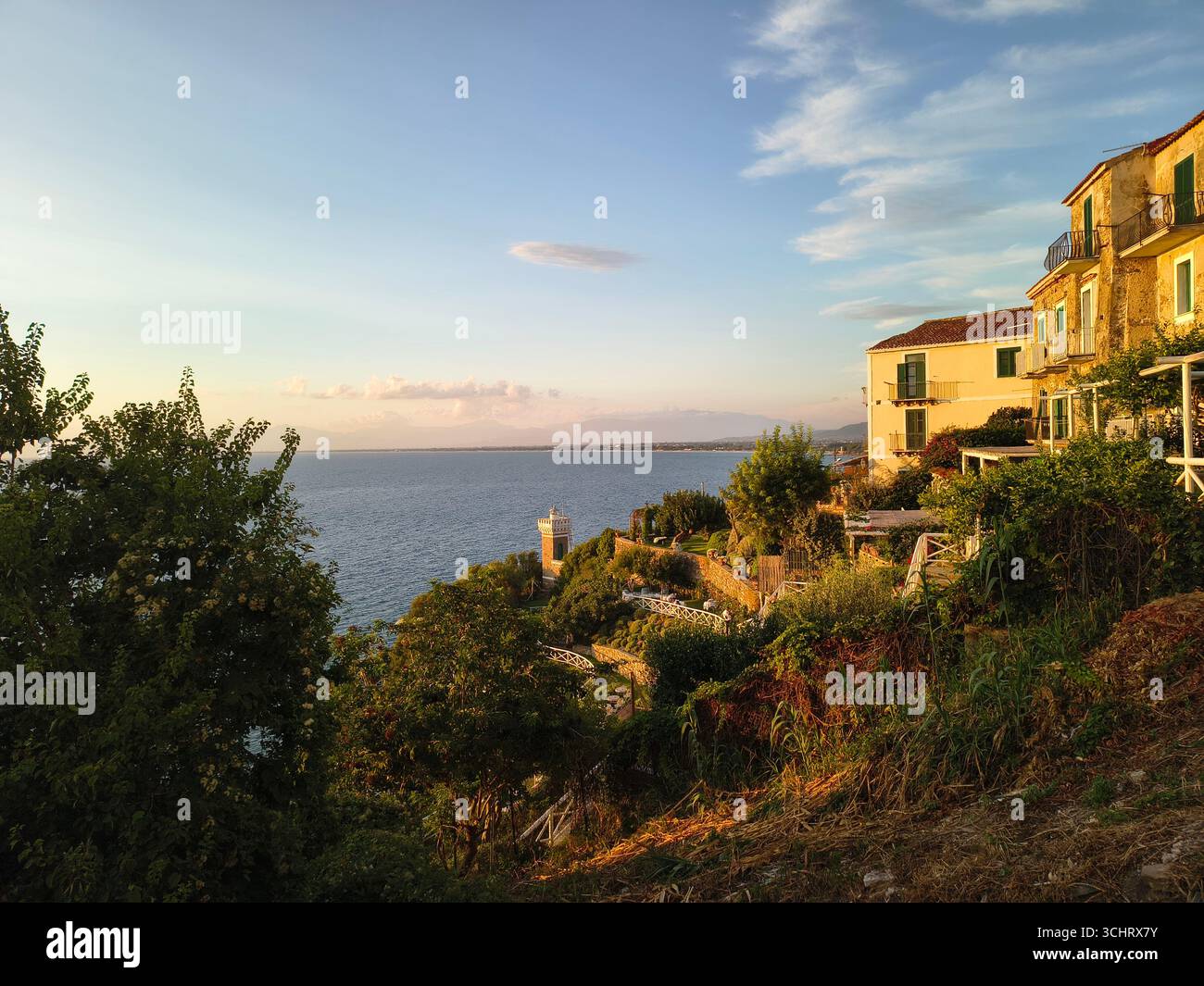Sunset on agropoli town hi-res stock photography and images - Alamy
