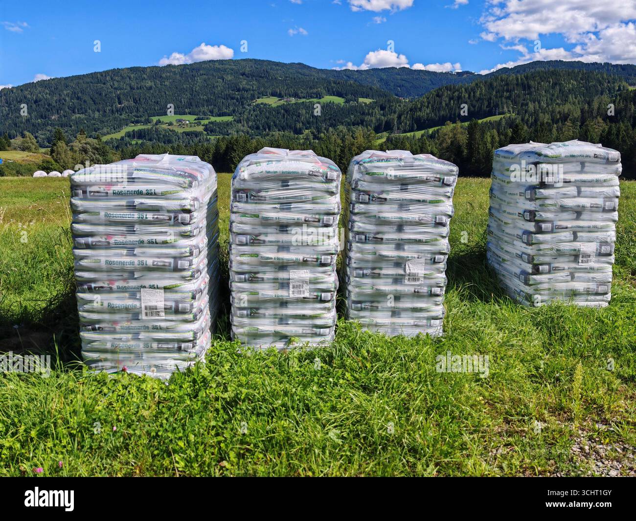 humus on a field in agriculture, usable land and arable farming humus ...