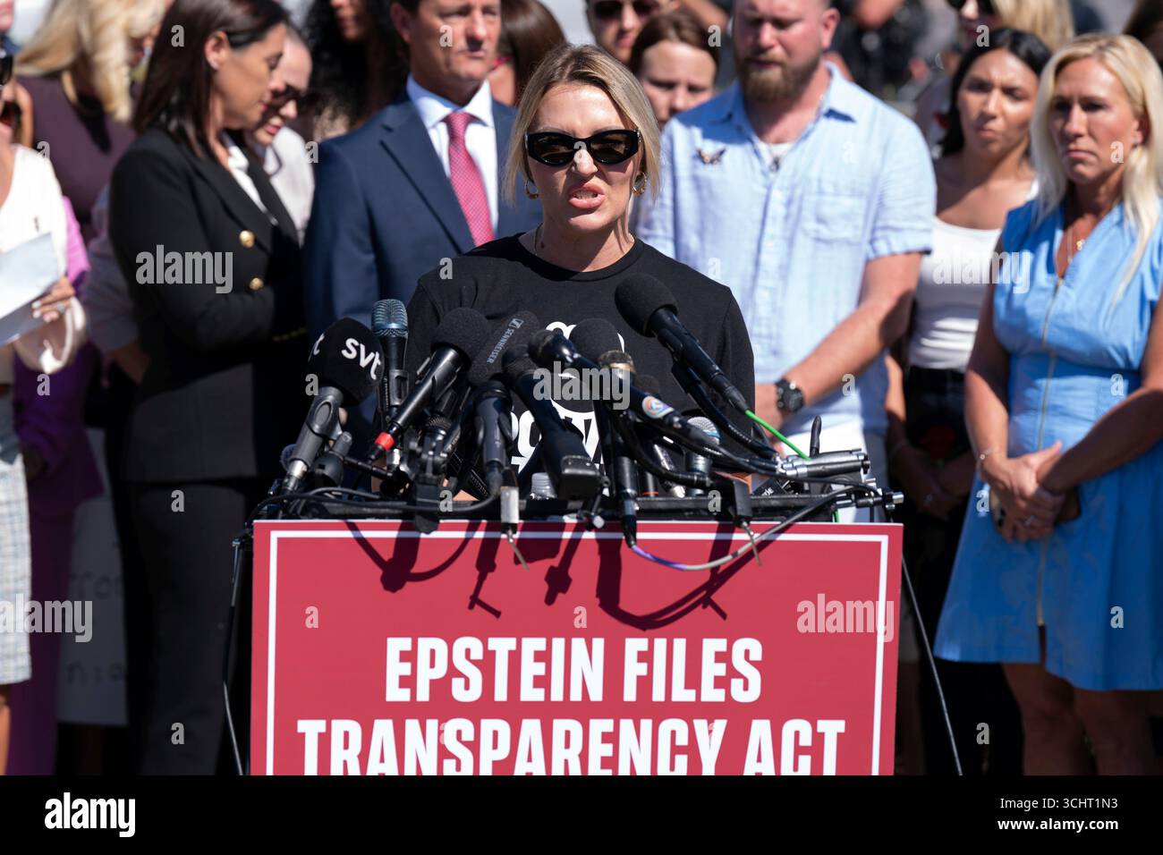 Courtney Wild speaks during a news conference at the U.S. Capitol ...