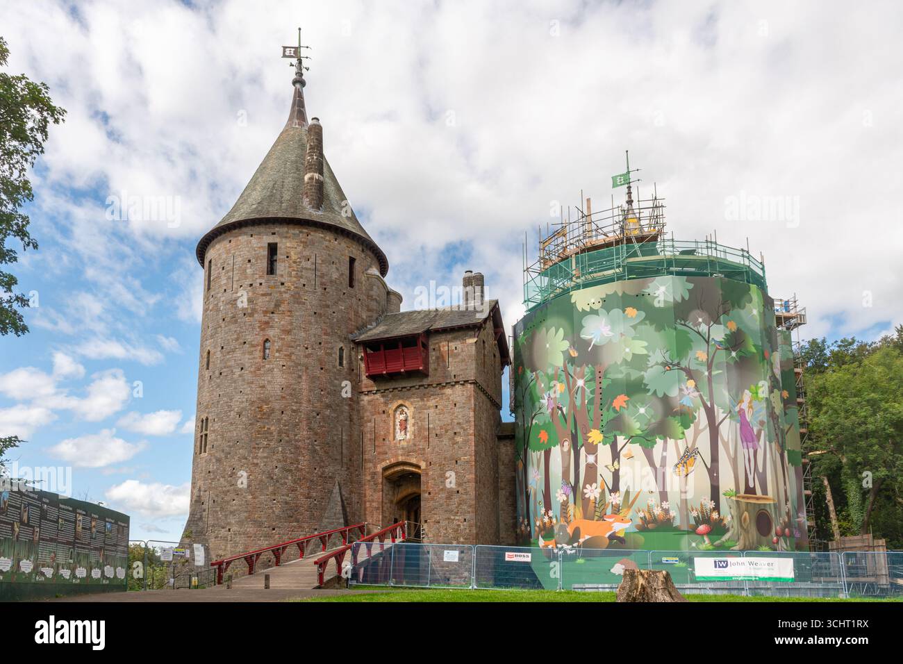 Castle Coch, a popular visitor attraction in South Wales, UK. Gothic ...