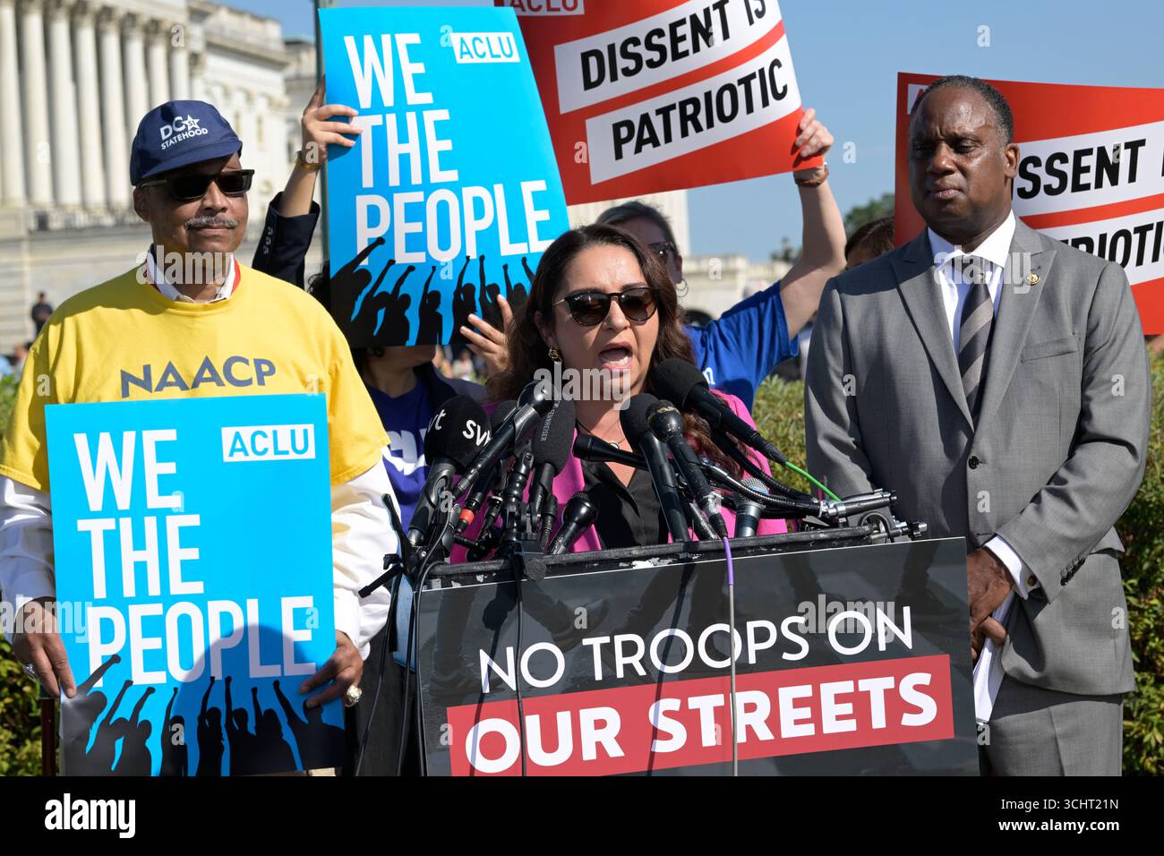 US Congresswoman Delia Ramirez(D-IL) speaks about call for an end to ...
