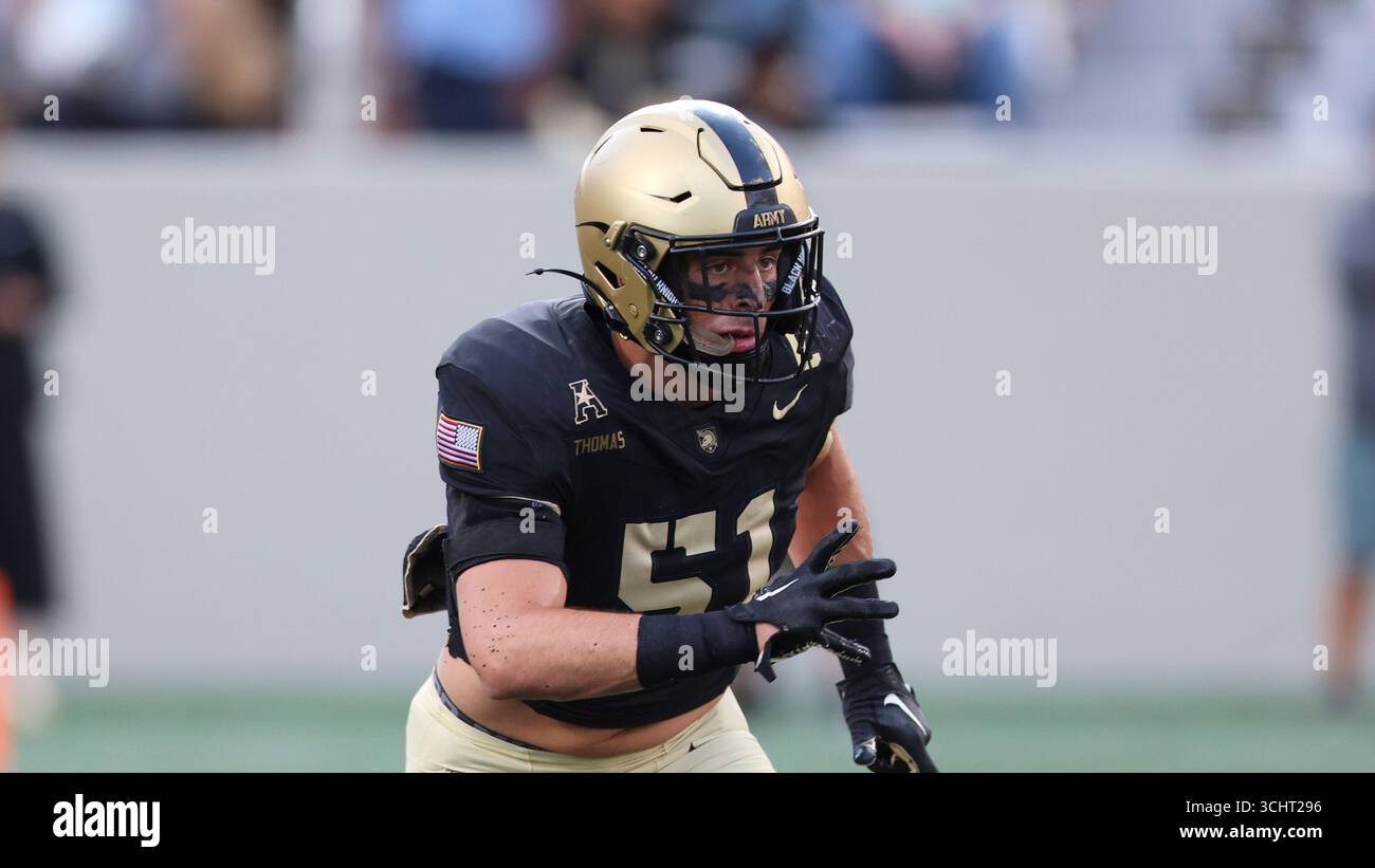 Army's Andon Thomas (51) in action against Tarleton State during an ...