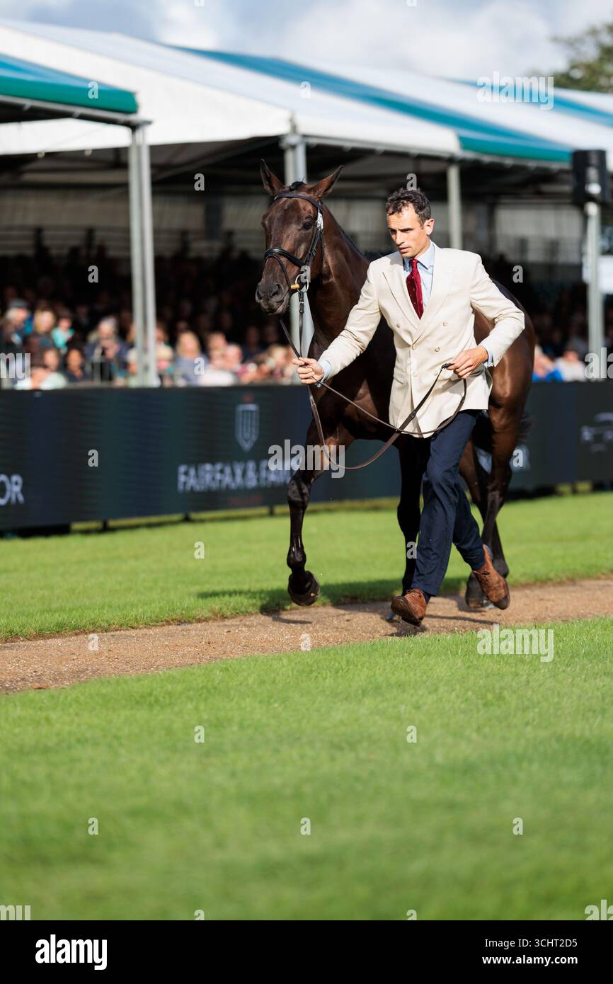 Tom Strawson of Great Britain with Public Address during the first ...