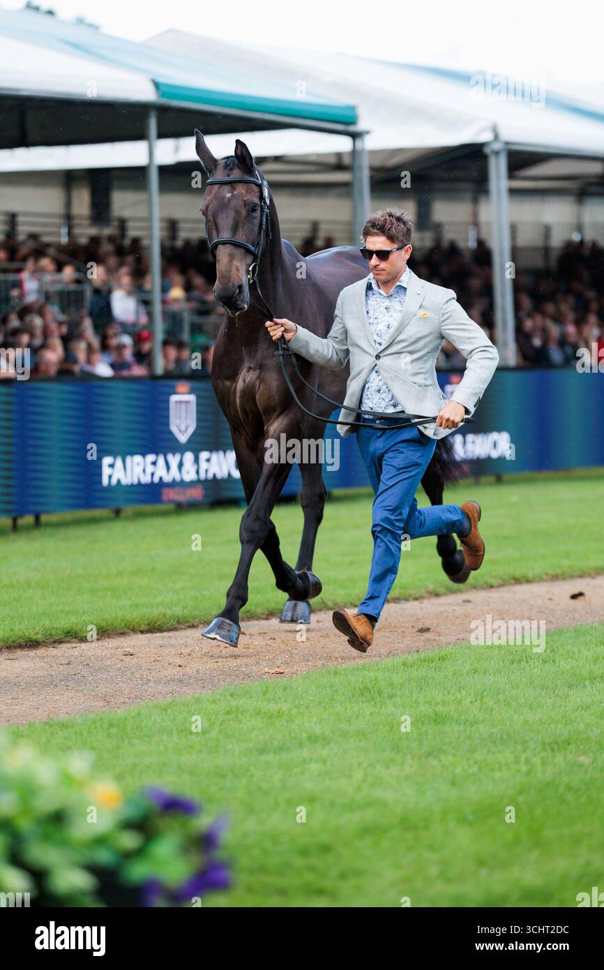 Tom Crisp of Great Britain with Dassett Rock Star during the first ...