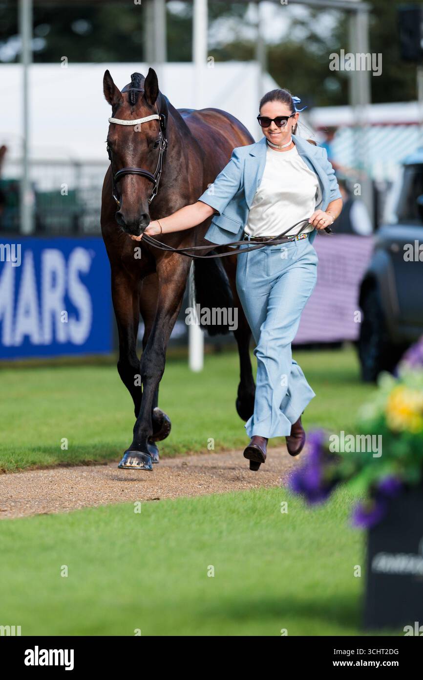 Samantha Lissington of Australia with Lord Seekönig during the first ...