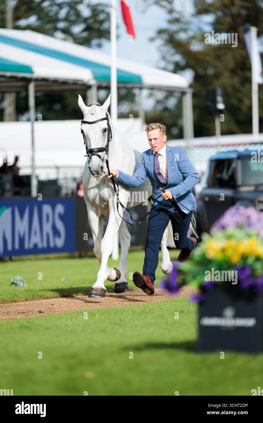 Tom Bird of Great Britain with Rebel Rhyme during the first horse ...