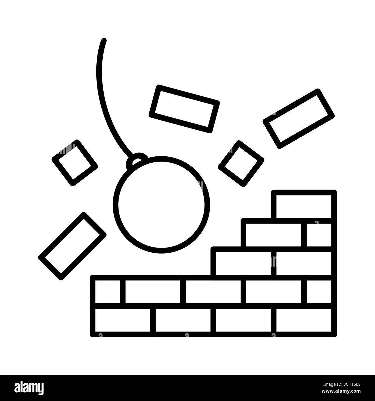 Heavy brick wall Black and White Stock Photos & Images - Alamy