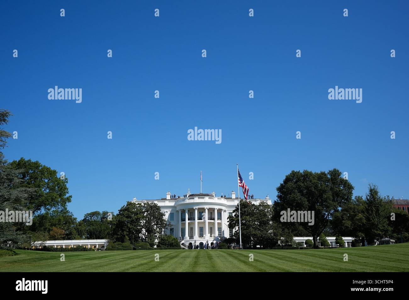 Illustration of the White House in Washington, September 3, 2025. Photo ...
