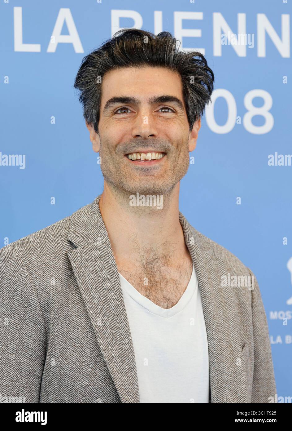 Venice, Italien. 03rd Sep, 2025. Louis Cancelmi poses at the photocall ...