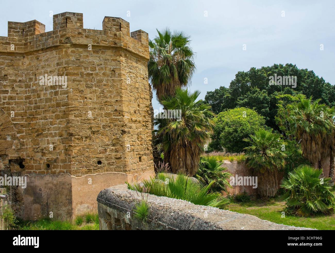 Porta Aragonese in Castello a Mare Castle, Palermo, Sicily, Italy. A ...