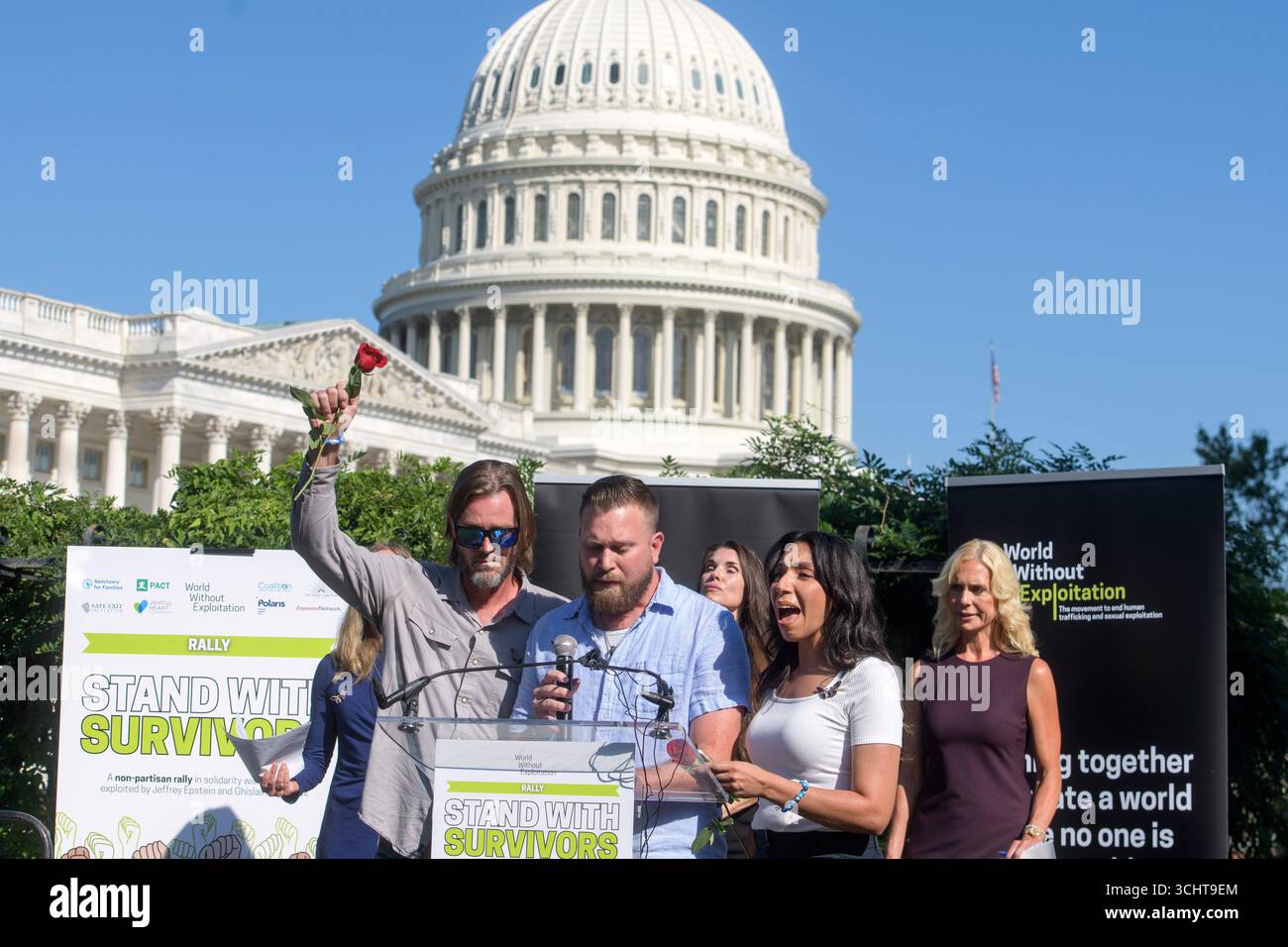Brothers of Virginia Giuffre, Daniel Wilson, left, and Sky Roberts ...