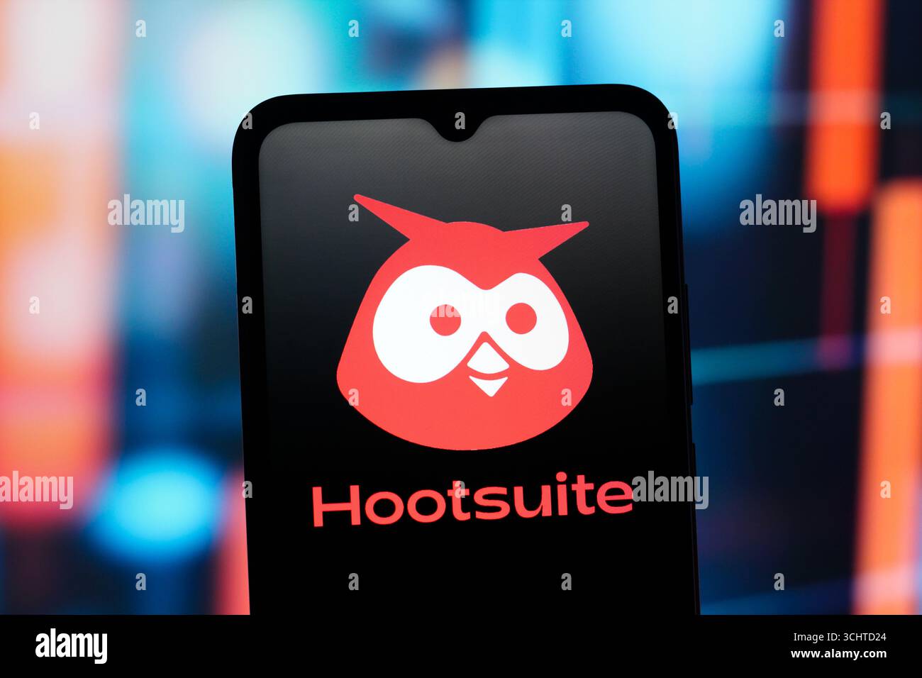 September 3, 2025, Canada: In this photo illustration, the HootSuite ...