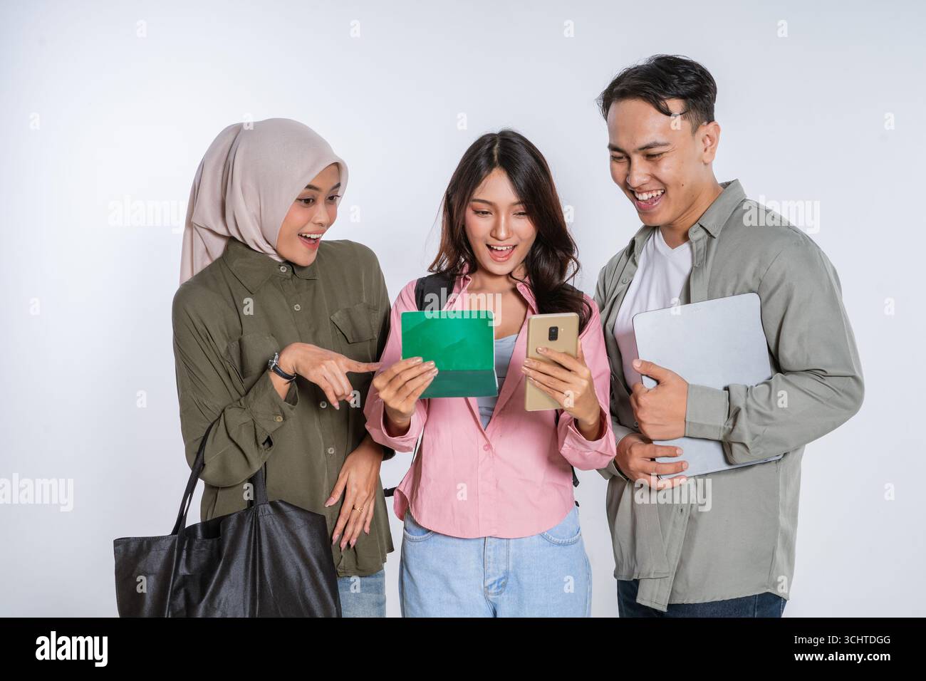 Friends are excitedly sharing their enthusiasm for different digital ...