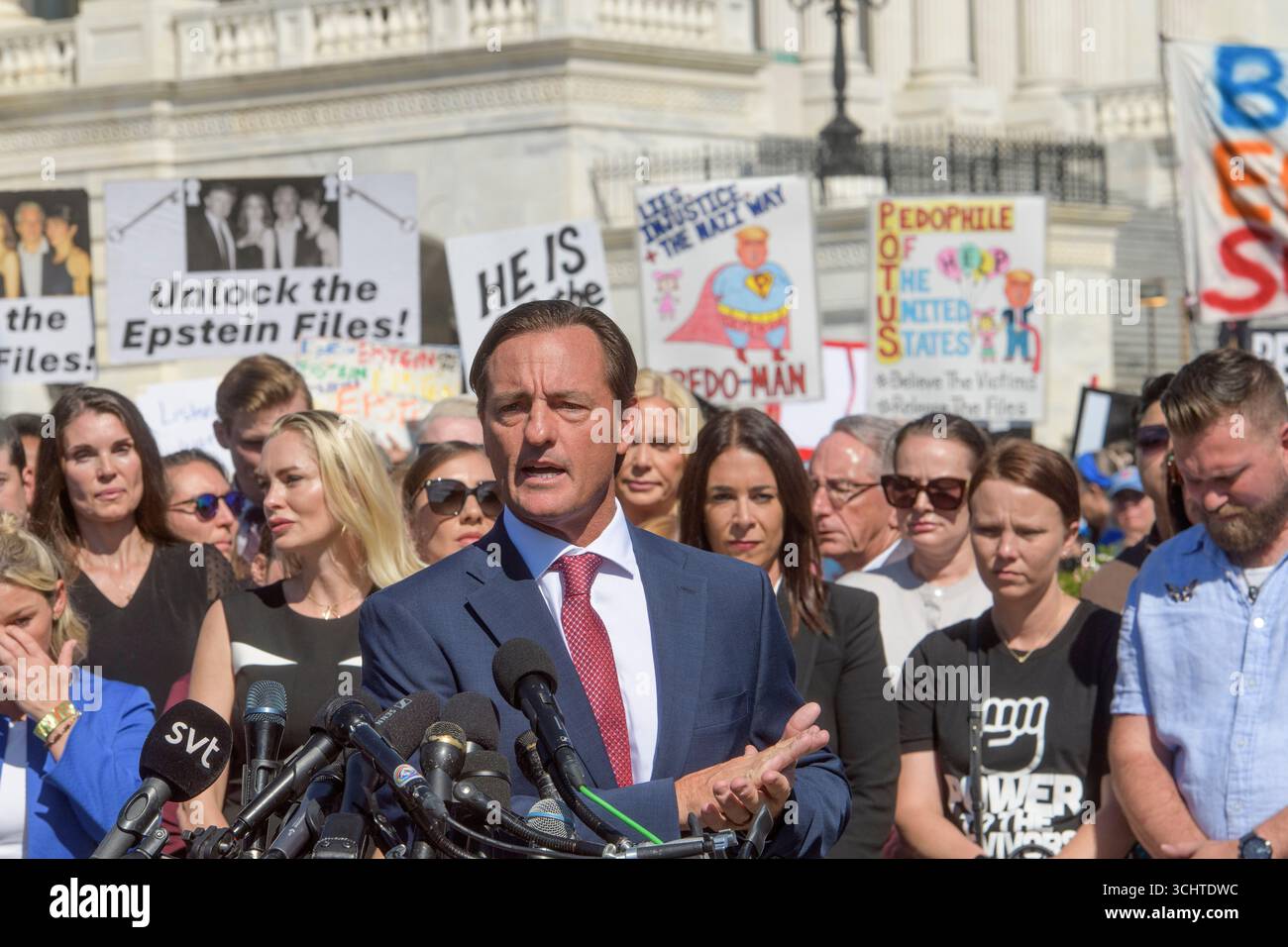 Attorney Bradley Edwards speaks during a news conference regarding the ...