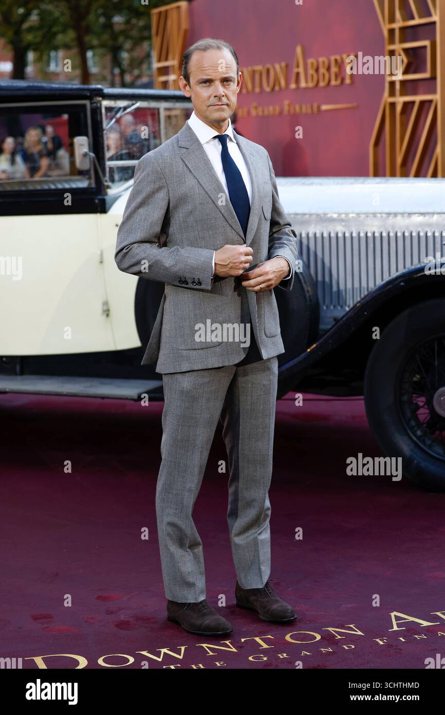 Harry Hadden-Paton poses for photographers upon arrival at the world ...