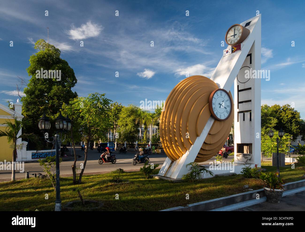 Lotte clock tower at Dili waterfront, East Timor Stock Photo - Alamy