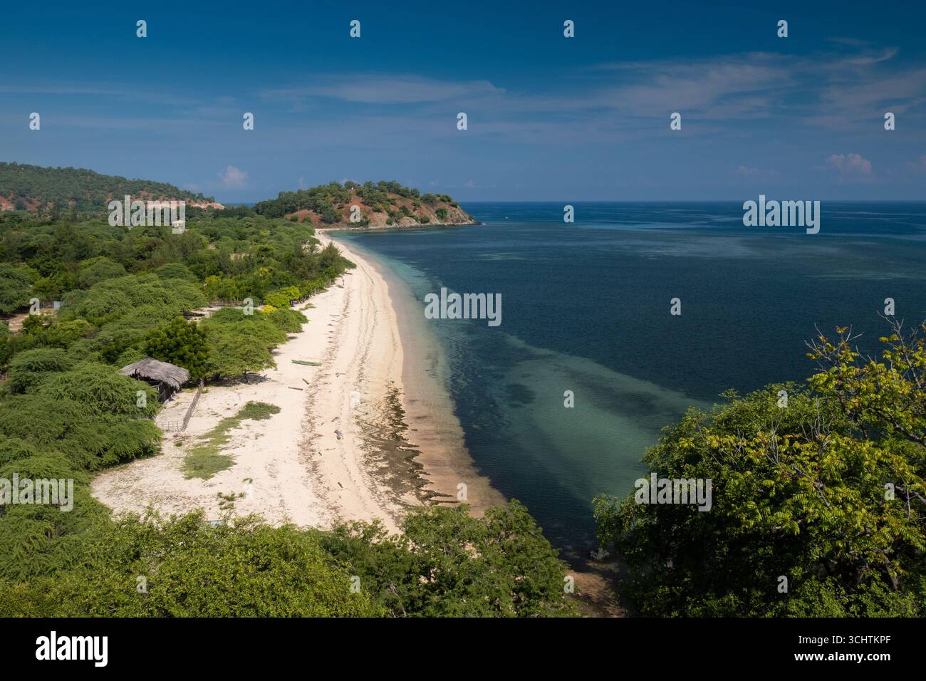Blue sky and clear water at a beach in East Timor Stock Photo - Alamy