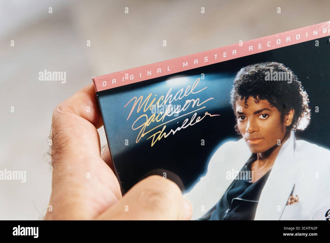 Paris, France - Aug 4, 2025: Close-up of Michael Jackson Thriller Super ...