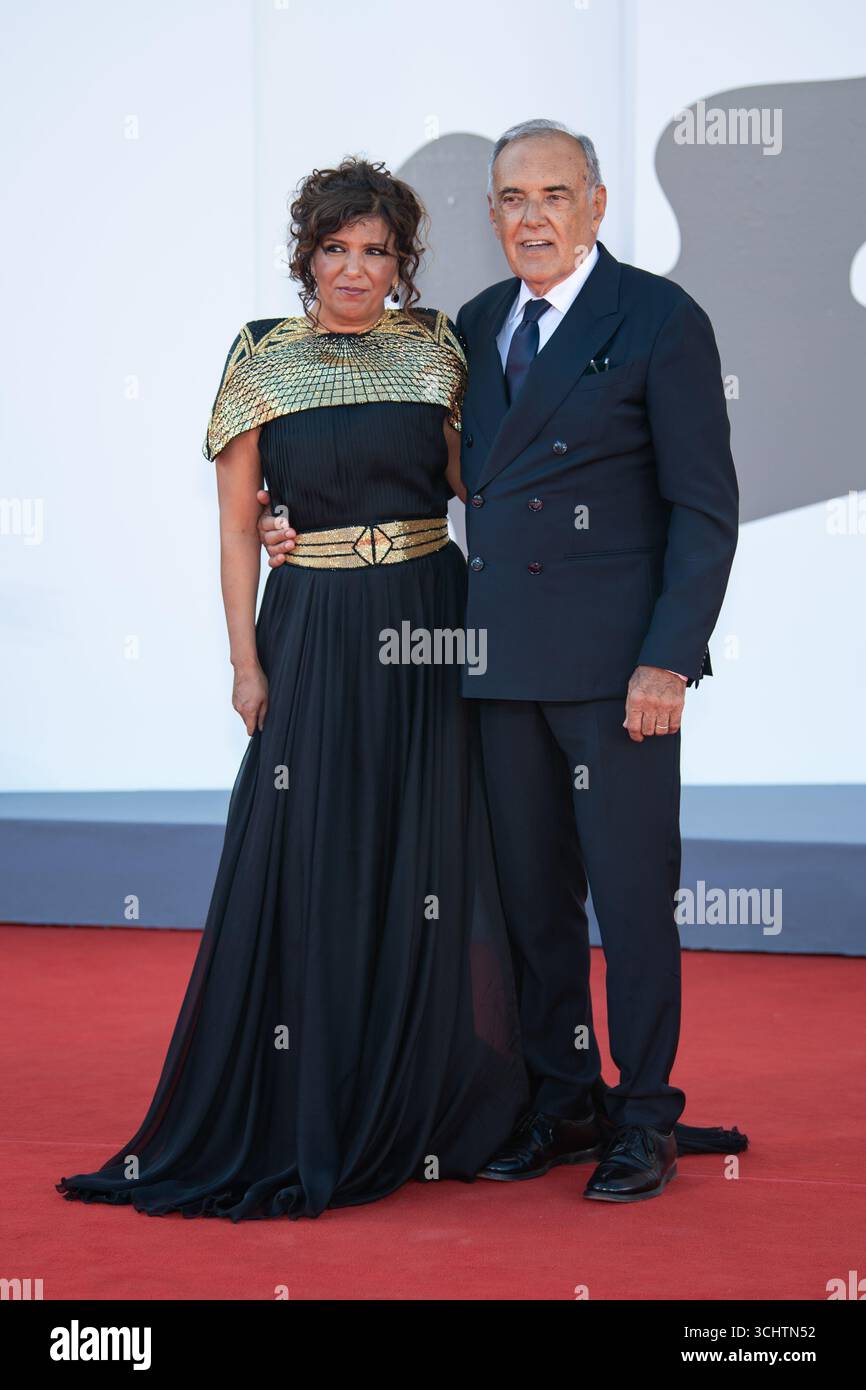 Kaouther Ben Hania , Alberto Barbera 82nd Venice Film Festival Red ...