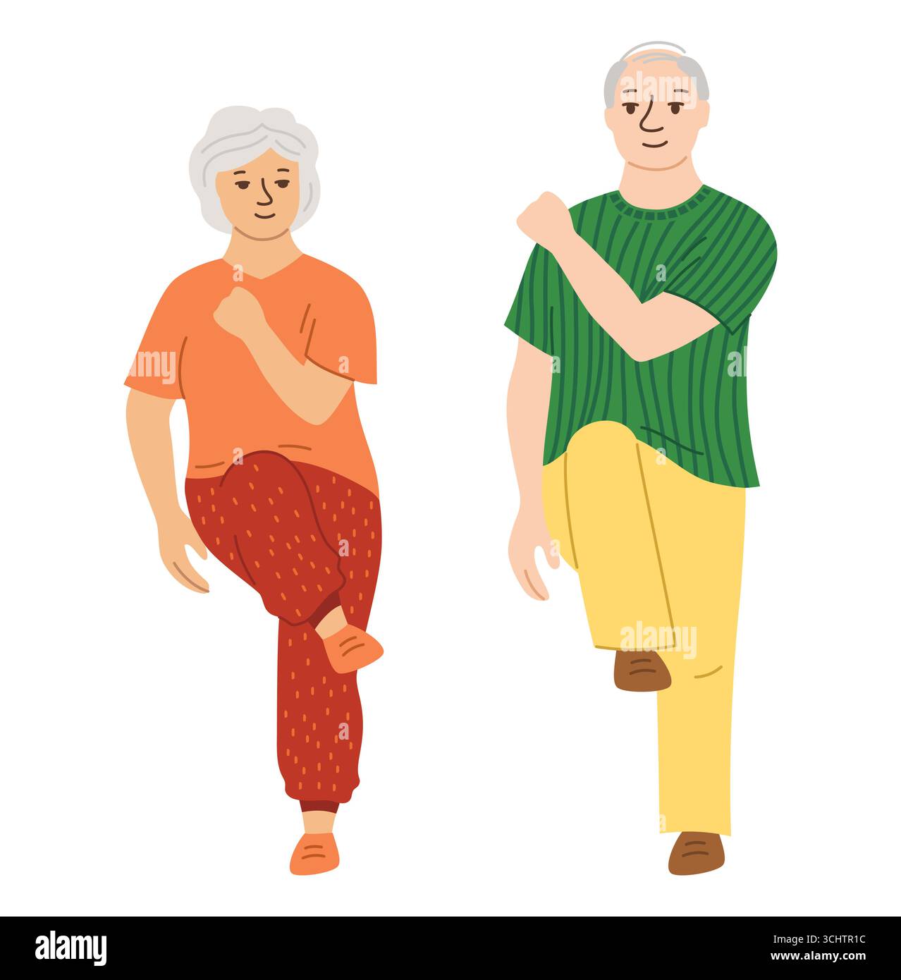 Retirement exercise class Cut Out Stock Images & Pictures - Alamy