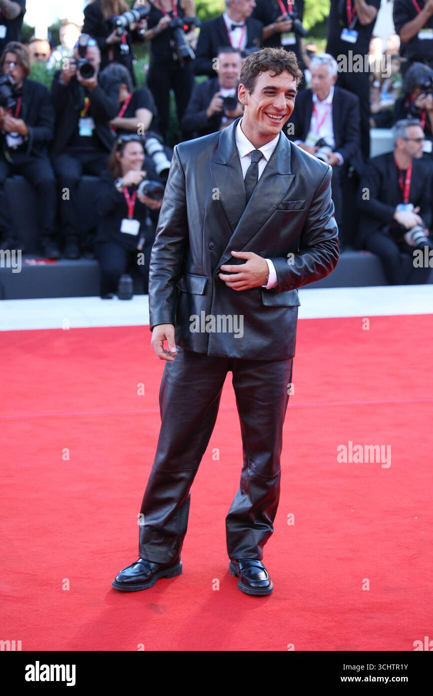 Spanish actor Miguel Herran attends the red carpet of the film “Duse ...