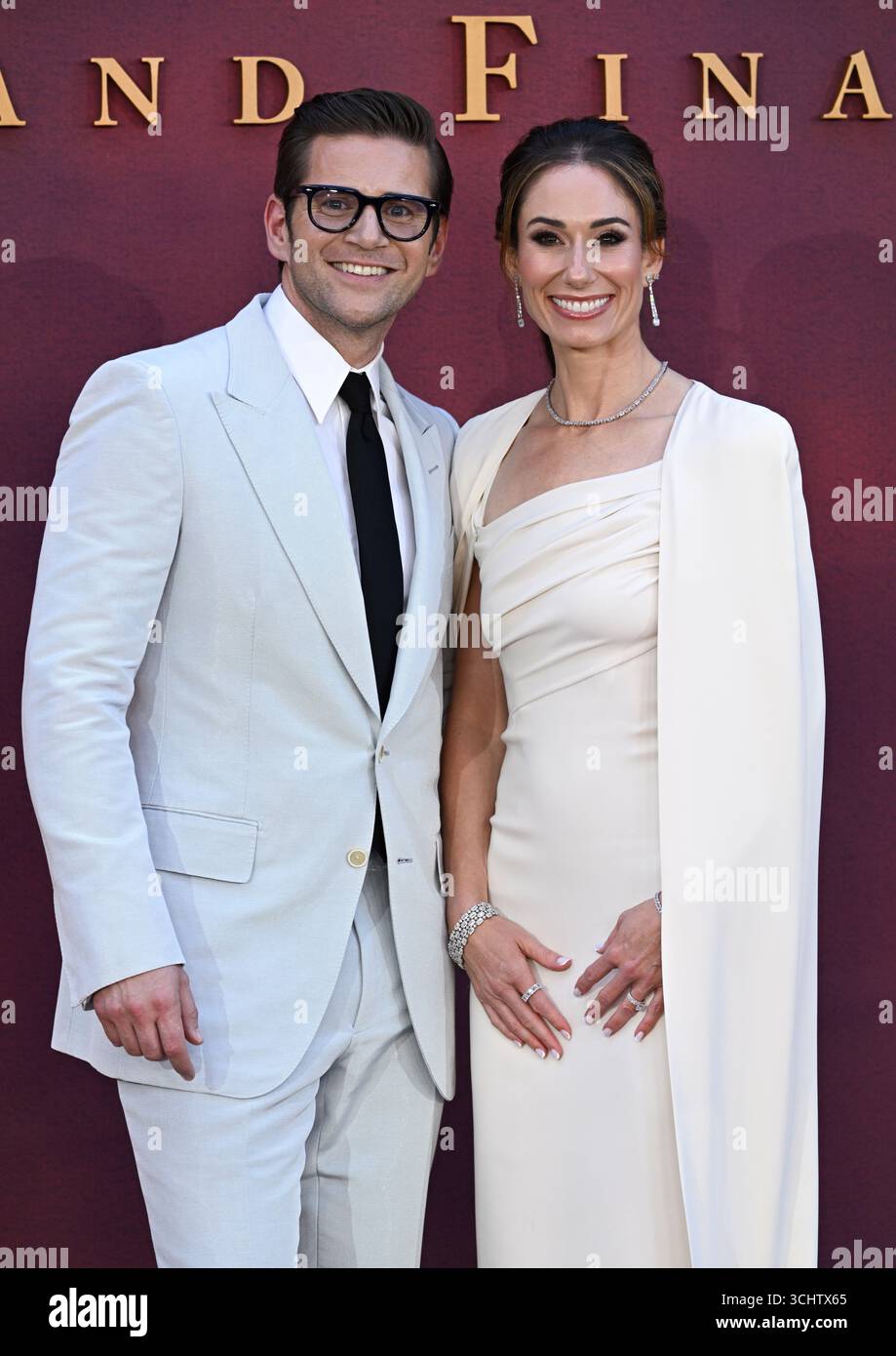 London, UK. September 3rd, 2025. Allen Leech and Jessica Blair Herman ...