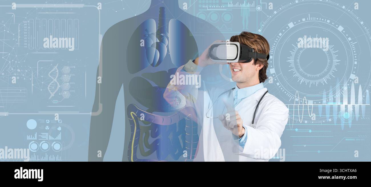 Innovative doctor using virtual reality for modern healthcare ...