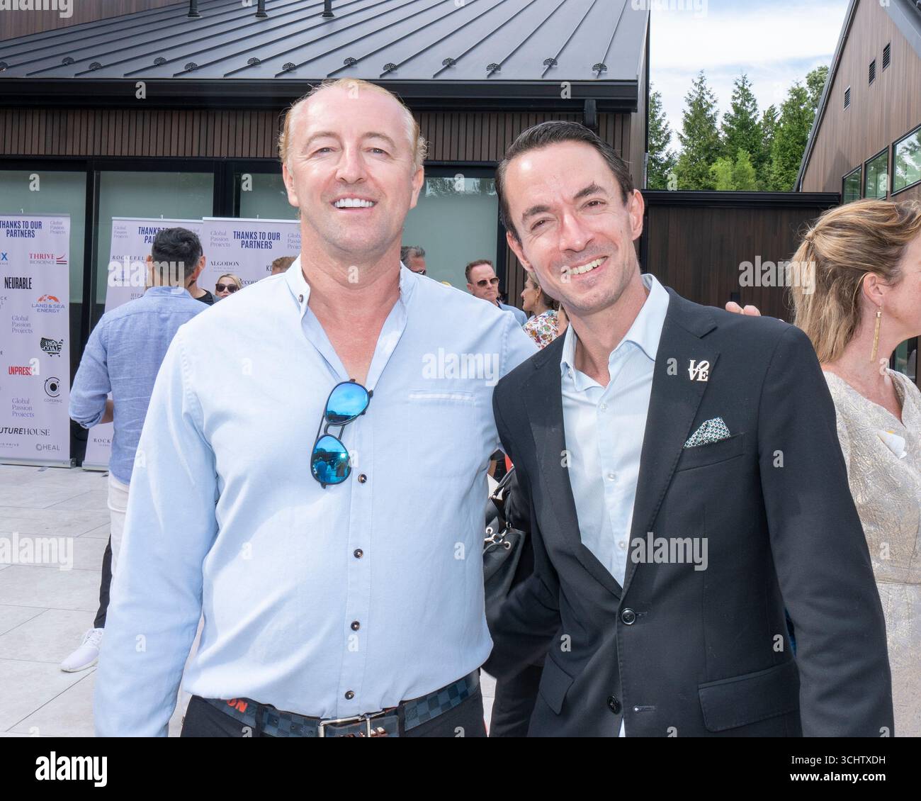 Prince Mario-Max Schaumburg-Lippe and Matthew Rockefeller attends ...