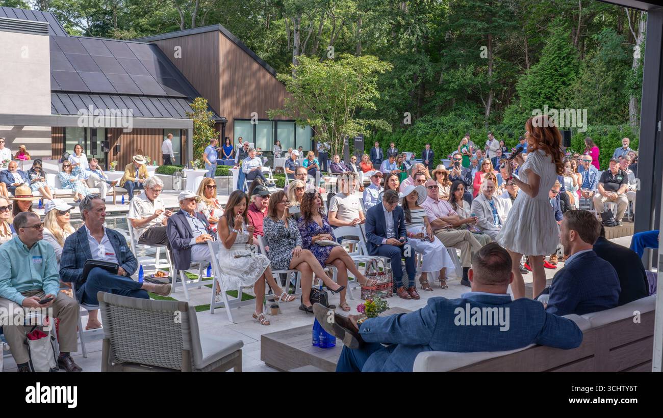 attends Global Passion Projects Hamptons 2025 at a private residence in ...